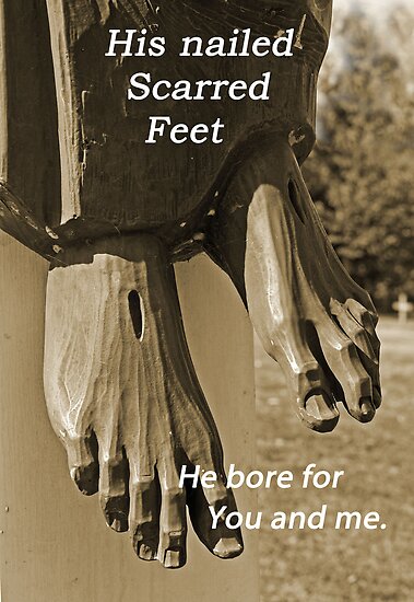 Jesus Scarred Feet
