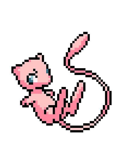 "Pokemon - Mew Sprite" by ffiorentini | Redbubble