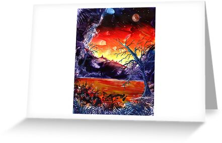 "Red Hot Tree Spirit" by Caroline Senior | Redbubble