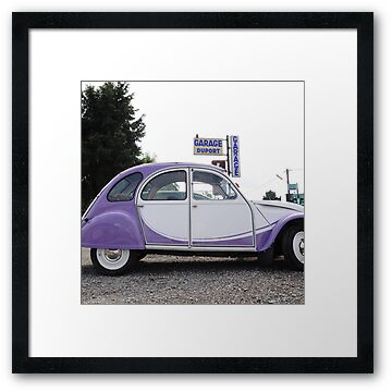 "Citroen 2CV in Milka Colours" by Hans Kool | Redbubble